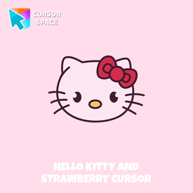 Hello Kitty And Strawberry Cursor - Cursor Pack | Cursor Space