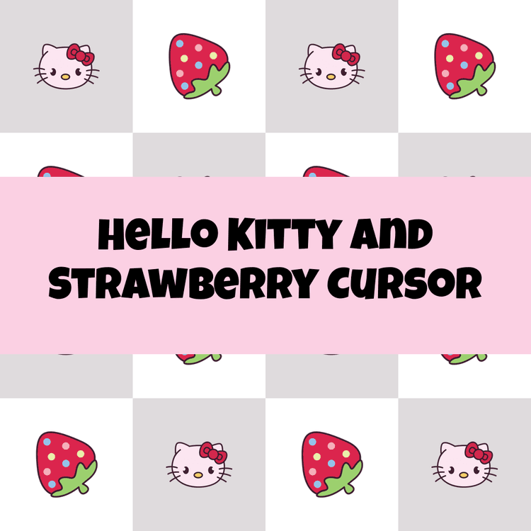 Hello Kitty And Strawberry Cursor - Cursor Pack | Cursor Space