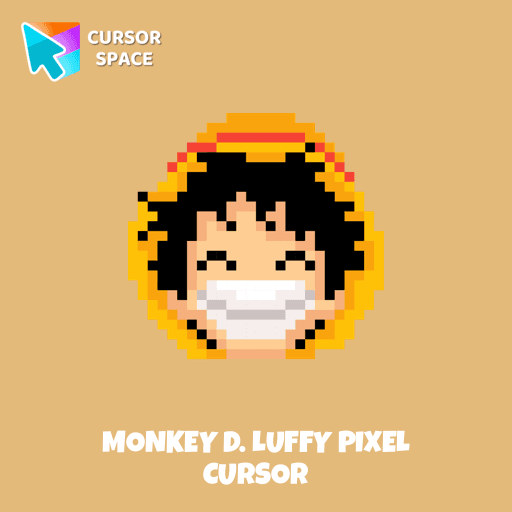 Monkey D. Luffy Pixel Cursor - Cursor Pack | Cursor Space