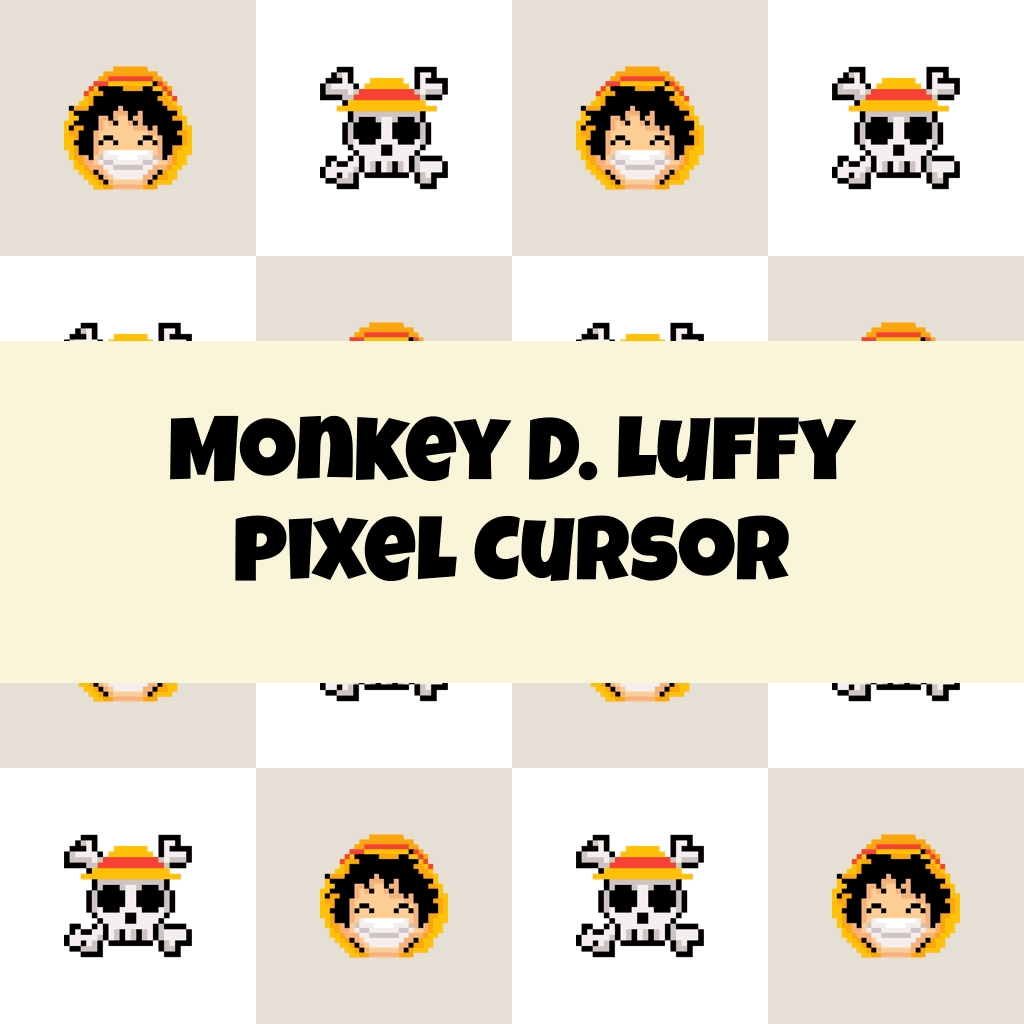 Monkey D. Luffy Pixel Cursor - Cursor Pack | Cursor Space