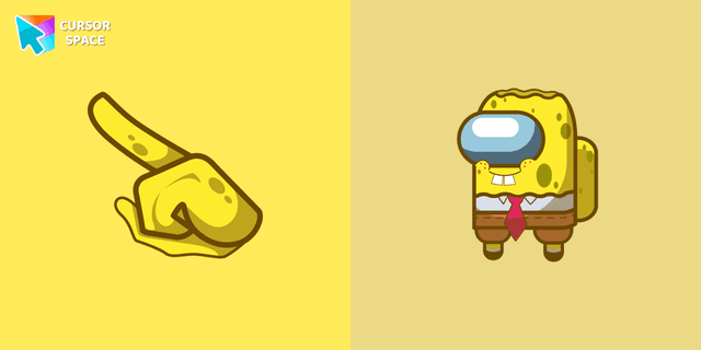 Among Us Spongebob Character Cursor - Cursor Pack | Cursor Space